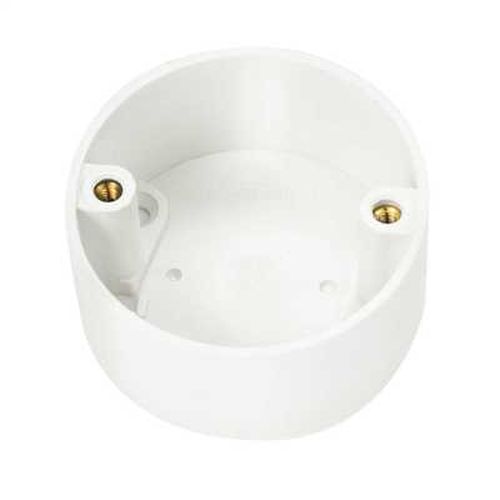 Plain Round Conduit Box White - World Wide Products Shop