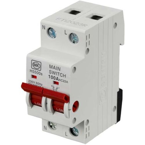 MK 100A Double Pole Main Switch - World Wide Products Shop
