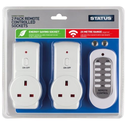 Status 2pk 13A Remote Controlled Socket + Remote - World Wide Products Shop