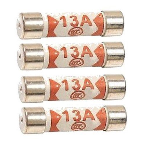 13A 1″ Bs1362 Plug Fuses 4pk - World Wide Products Shop
